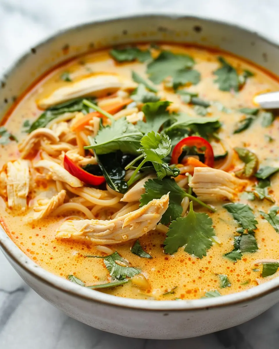 easy thai chicken curry soup