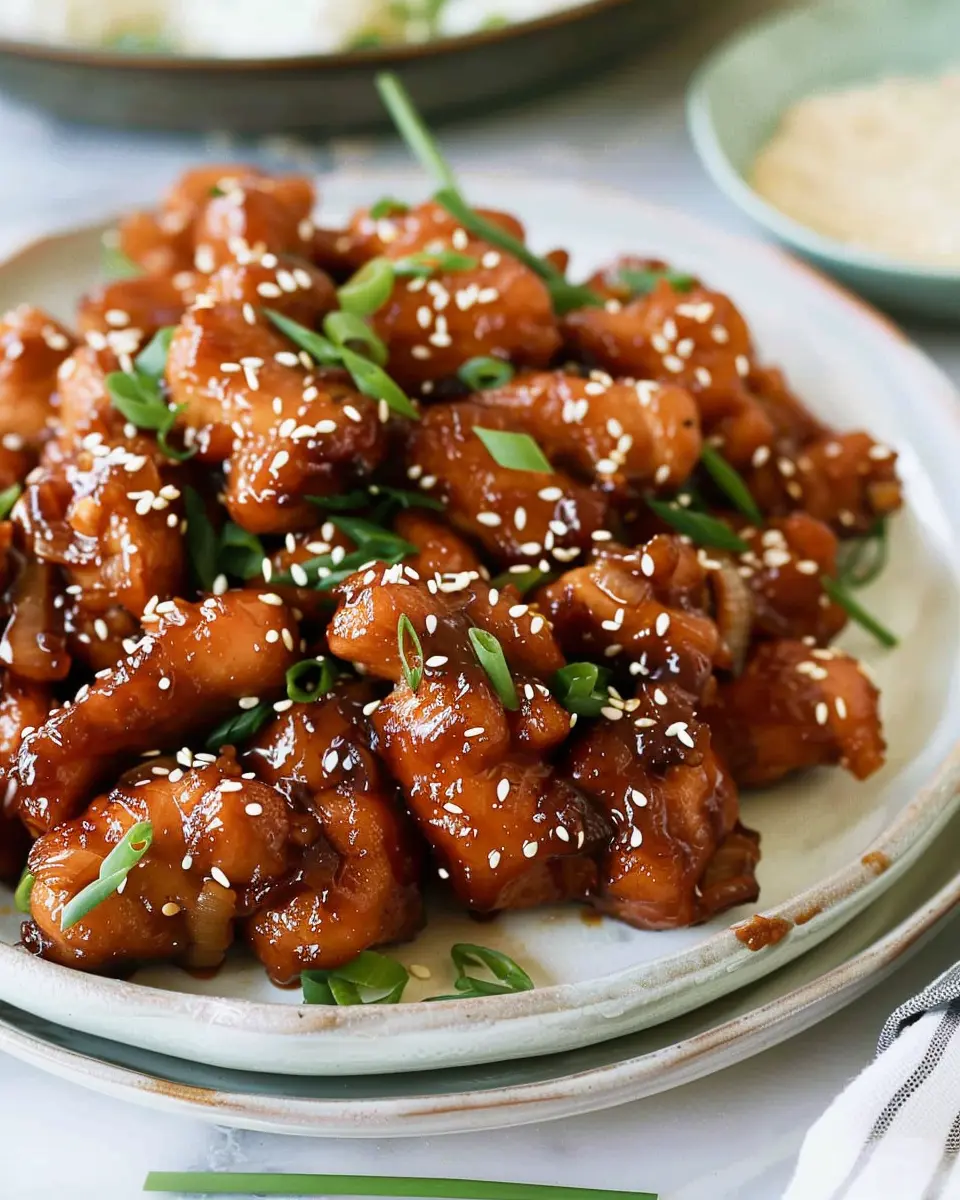 sticky sesame chicken recipe